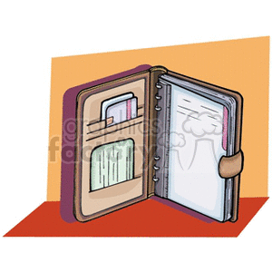 Open Binder Clipart