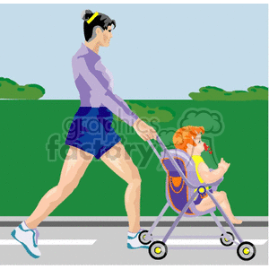 50 Stroller clipart - Graphics Factory