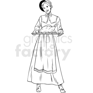 Pilgrim Clip Art Black And White