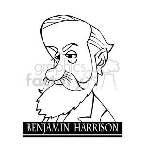 2 Benjamin harrison clipart - Graphics Factory
