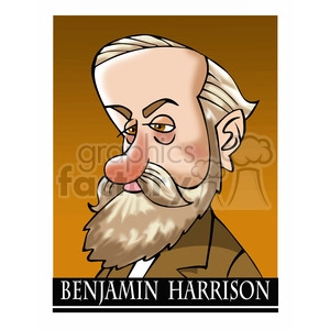 2 Benjamin harrison clipart - Graphics Factory